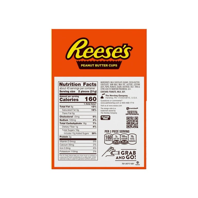 Reese’s Peanut Butter Cup Nutritional Info: Calorie Counts & More! | by ...