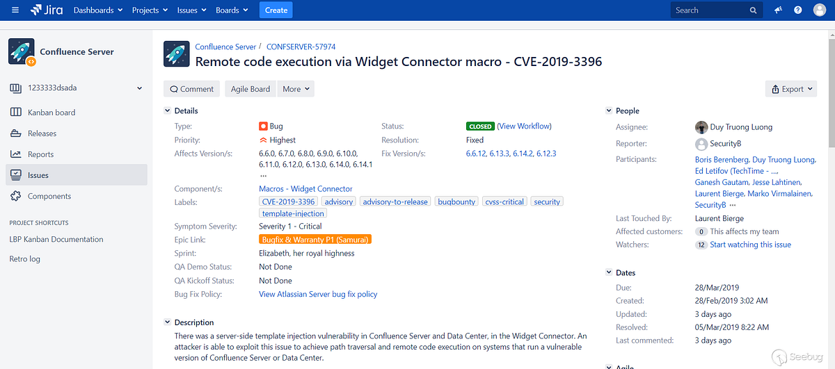 Confluence Unauthorized RCE Vulnerability (CVE-2019–3396) Analysis | by Knownsec 404 team | Medium