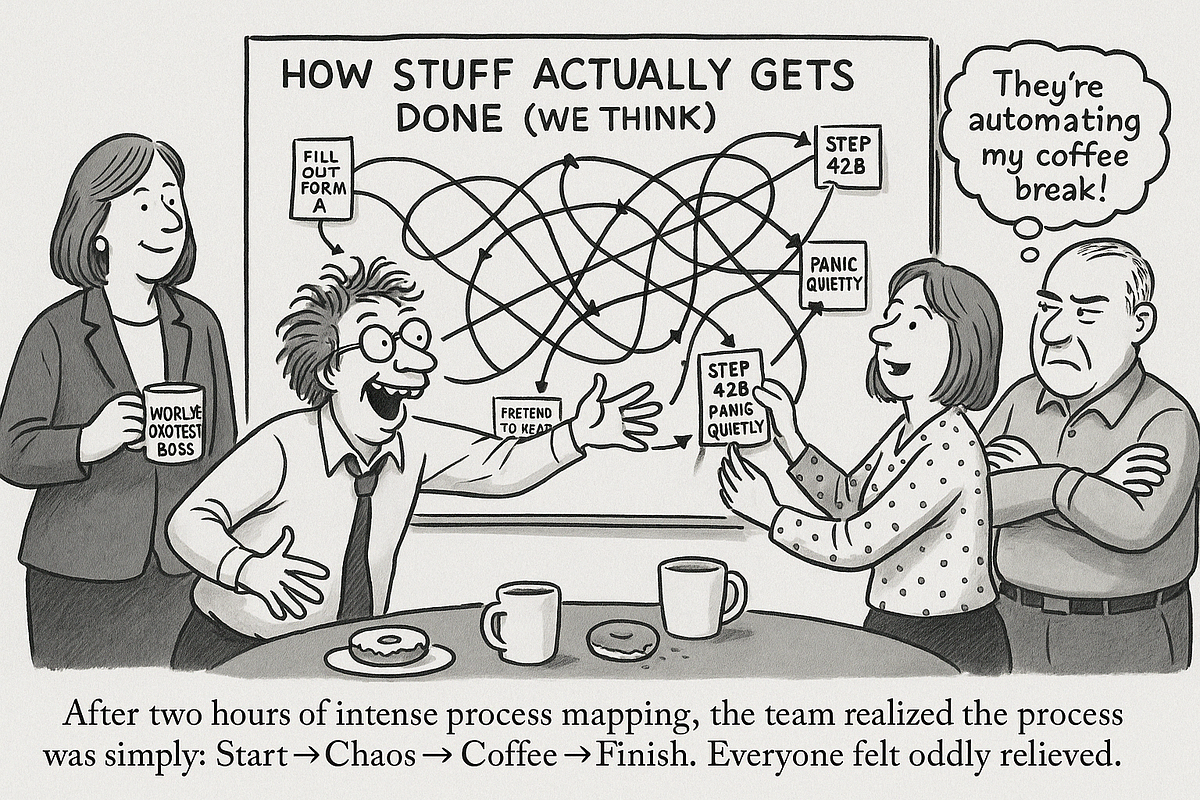 Process Mapping: Live the change. Let’s start with something executives ...