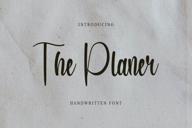 The Planer Font Free Download & Preview - kaisunnan8 - Medium