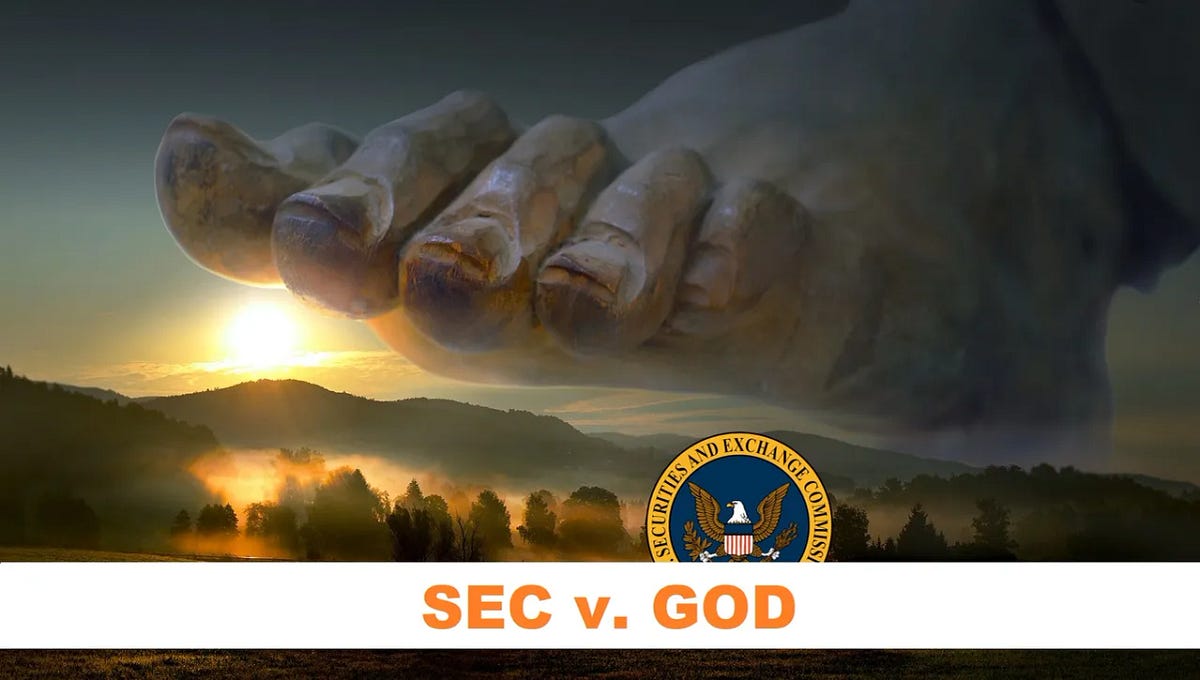 SEC picks new fight, this time with GOD | by Daniel Jensen | Coinmonks ...