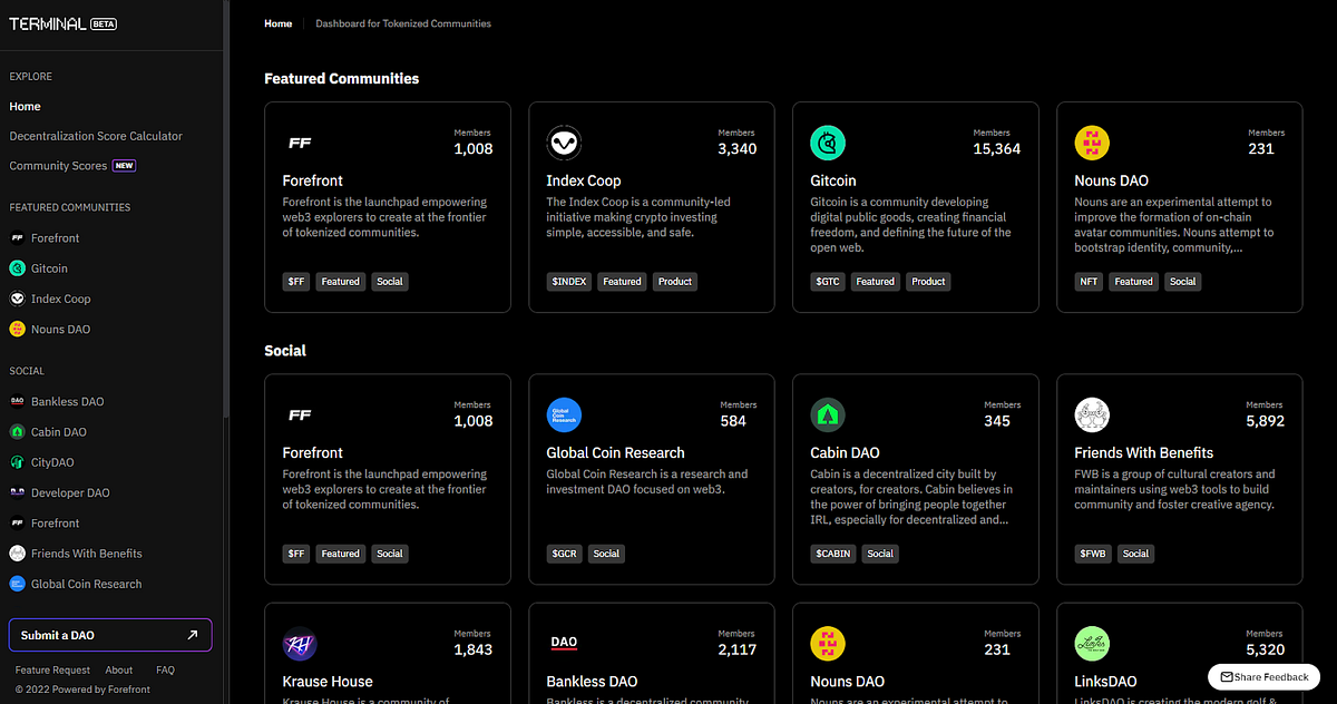 TERMINAL. 今回はDAO用に構築された総合ダッシュボードプラットフォームである「TERMIN… | by Yield Farming ...
