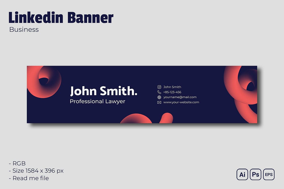Business LinkedIn Banner (UX and UI Kits Graphic Templates) | by ...