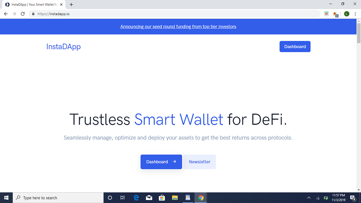 WeTrust DApp Spotlight #2: InstaDApp | by Patrick Long | WeTrust Blog