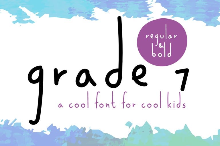 Grade 7 Font | by Colorfusion | Oct, 2024 | Medium