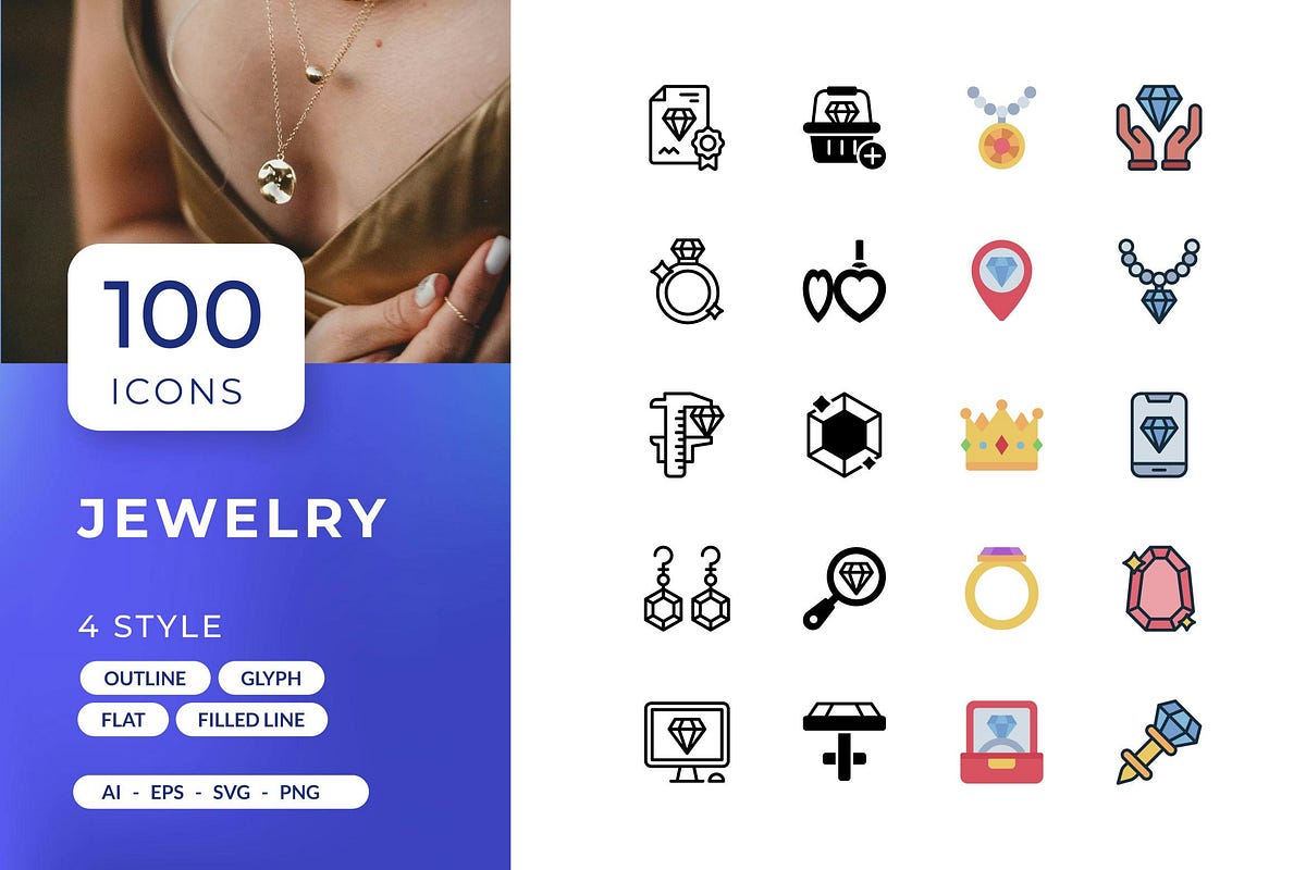 Jewelry Icons - Svginnovator - Medium