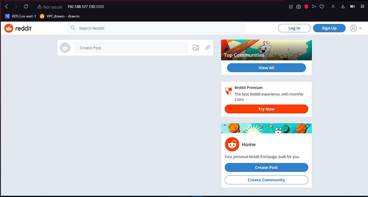 Project 4 —DevOps. Deploy the Reddit clone web app, on the… | by Umair ...