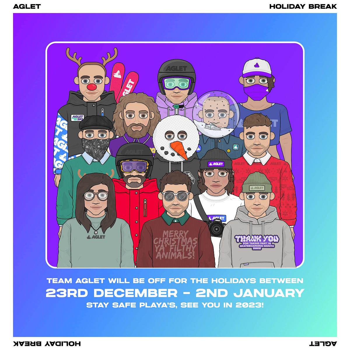💜 Holiday Message from Team Aglet | by Aglet | Aglet