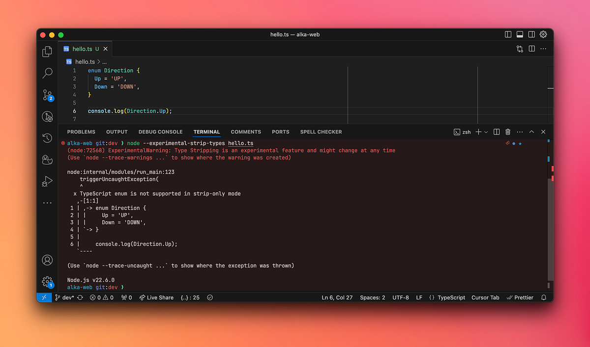 Node.js v23 Natively Supports TypeScript | by Mingxuan Wang | Medium