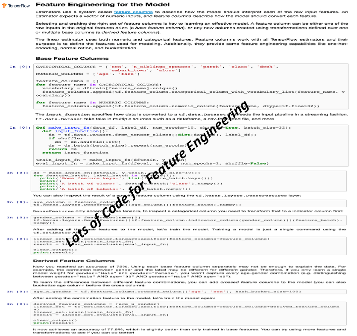 TensorFlow 2.0 — Feature Engineering Complexity continues… | by sandeep ...