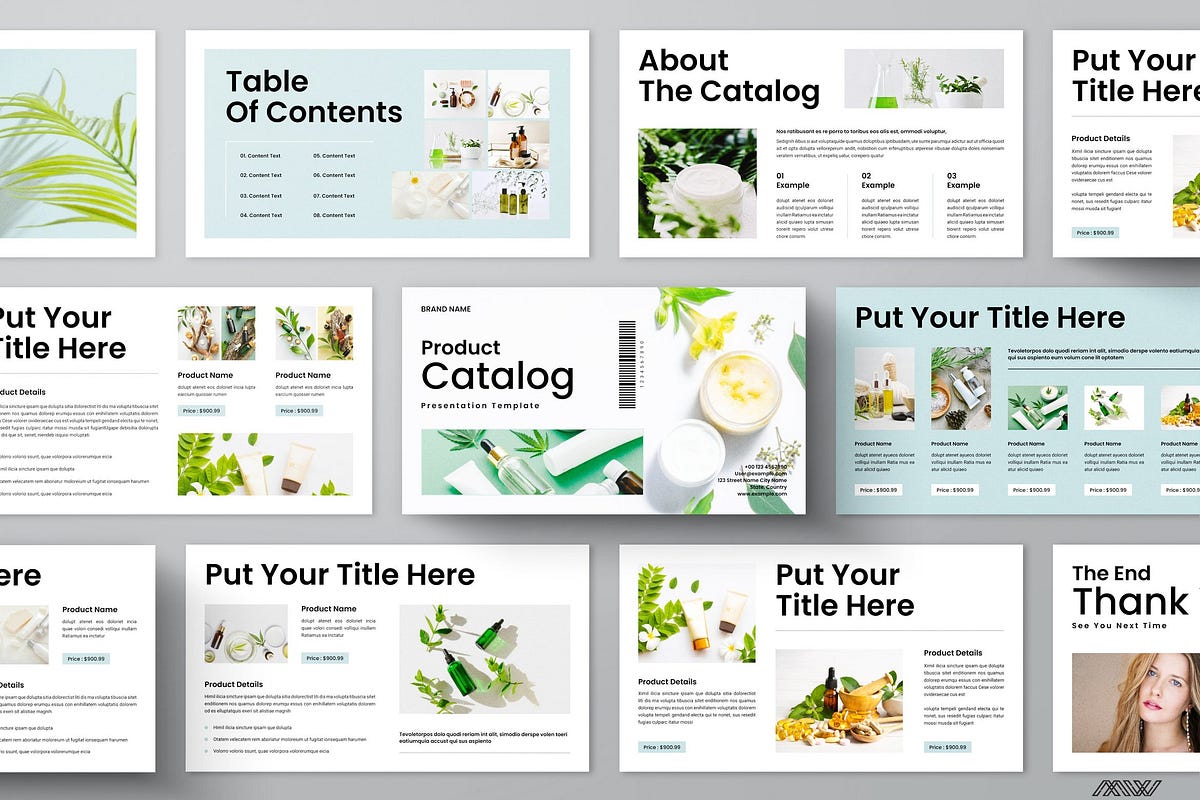Product Catalog Google Slides Presentation - Holohermit - Medium