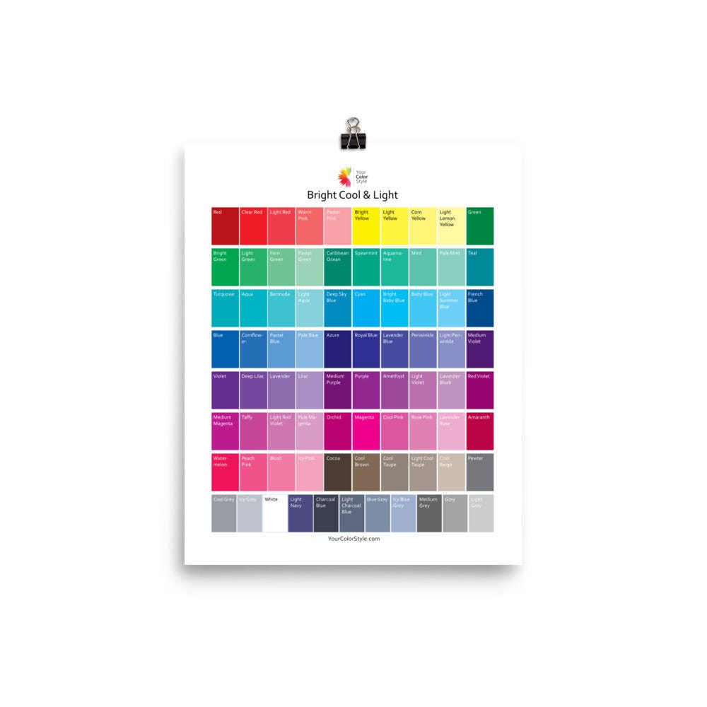 Bright Cool Light Color Palette Poster Review | by InsightInk | Medium
