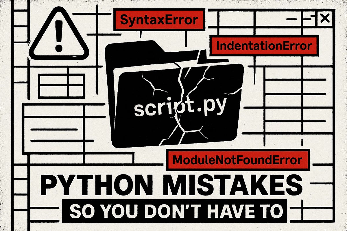 10 Python Mistakes I Made So You Don’t Have To | by Muhammad Talha Tahir | Stackademic