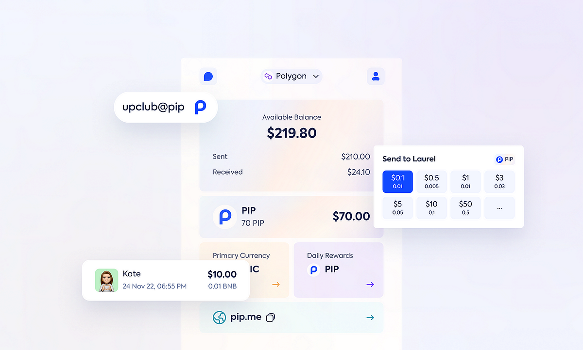 [Social Pay] 在社交媒体上用PIP标签发送加密货币! - Getpip - Medium