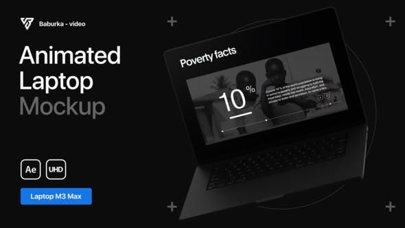 Animated Laptop Mockup | M3 Max - Yvessaintlaurent - Medium