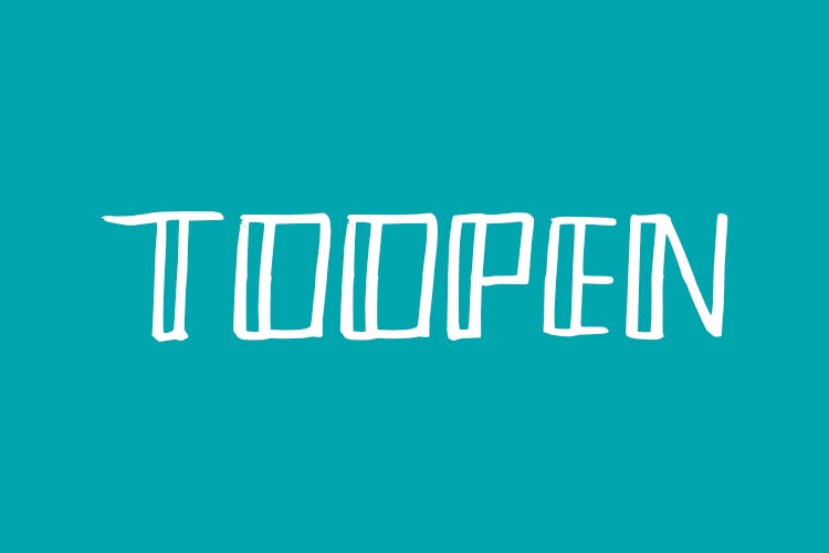Toopen Font | by Kaitooon | Sep, 2024 | Medium