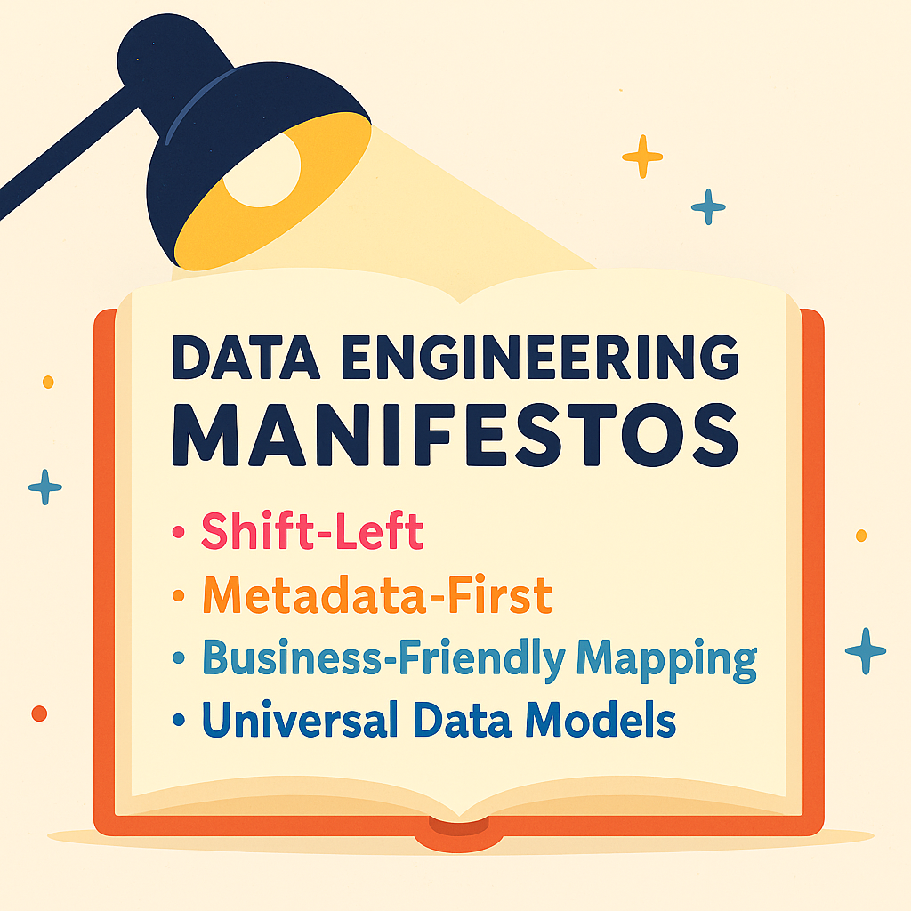 Data Engineering Manifestos: Principles to Shape Our Practice | by Jaco van der Laan | Model ...