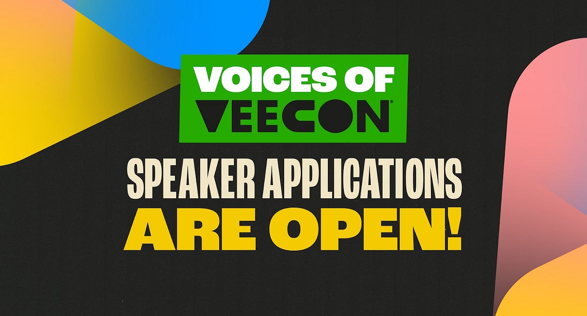 Voices of VeeCon: Community Speaker Applications are Open! | by ...