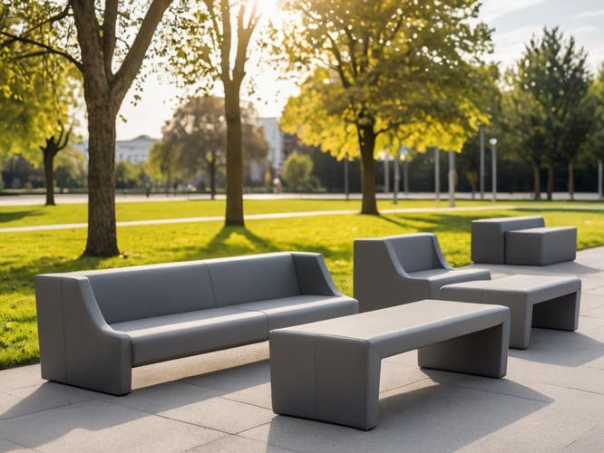 Faux Leather Grey Benches | by Manuel Barnes | Jul, 2024 | Medium