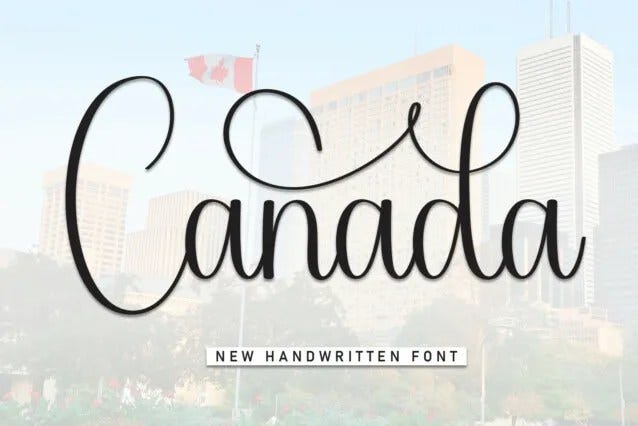 Canada Calligraphy Font | by audrey97 | Sep, 2024 | Medium