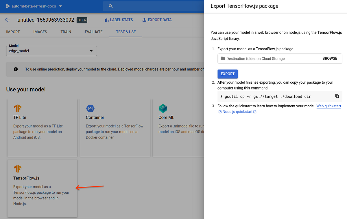 Build and deploy TensorFlow.js models with the power of AutoML | by ...