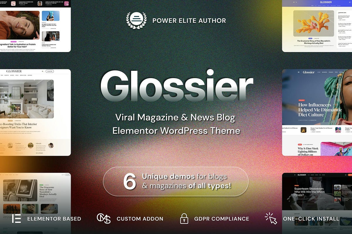 Glossier — Newspaper & Viral Magazine Theme | by Yvessaintlaurent | Jun ...