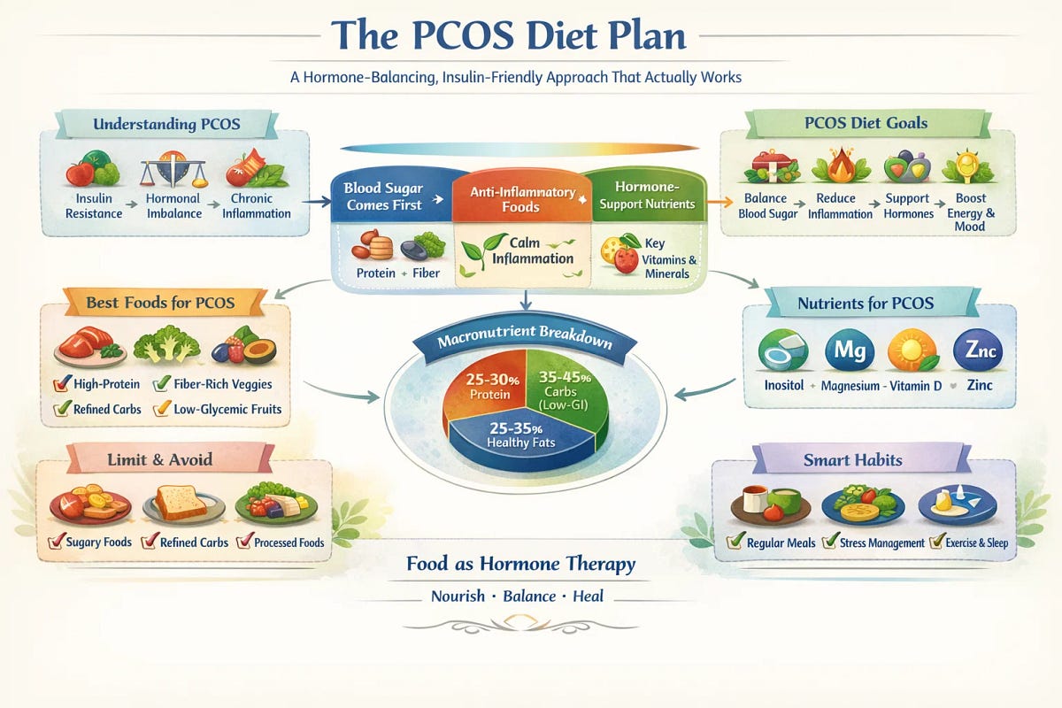 The PCOS Diet Plan. A Hormone-Balancing, Insulin-Friendly… | by Diet ...
