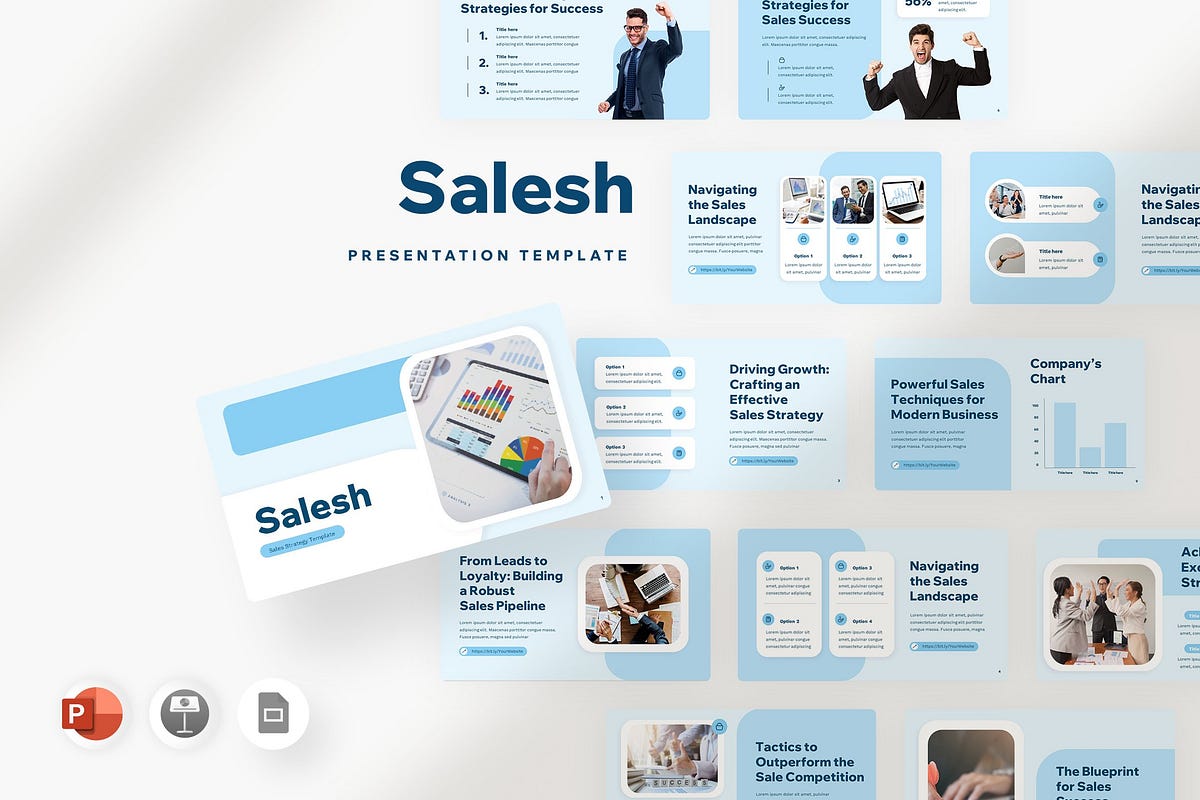 Salesh — Sales Marketing Powerpoint Template - Fractalfaerie - Medium