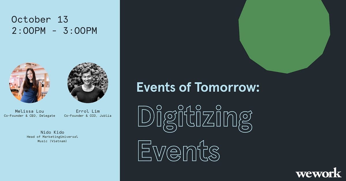WeWork Fireside Chat Invitation. “Events of Tomorrow” with Errol Lim… | by Clifton See Tow ...