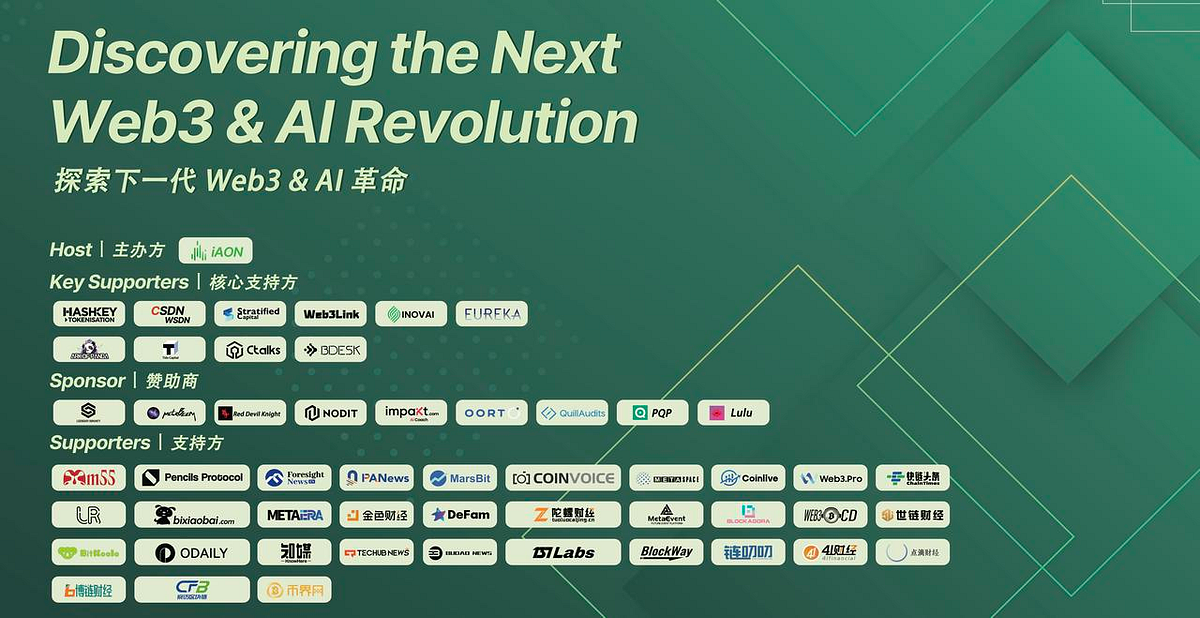 iAON 探索下一代 Web3 & AI 革命：全球三城系列活动圆满落幕 - iAON (i AGI Open Network) - Medium