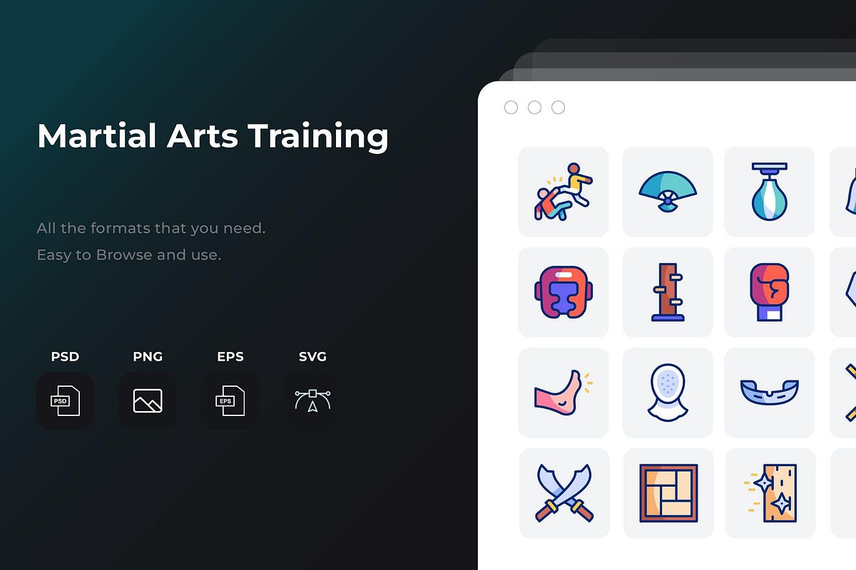Martial Arts Training Icon Pack | by Echoenchanter | Jul, 2024 | Medium