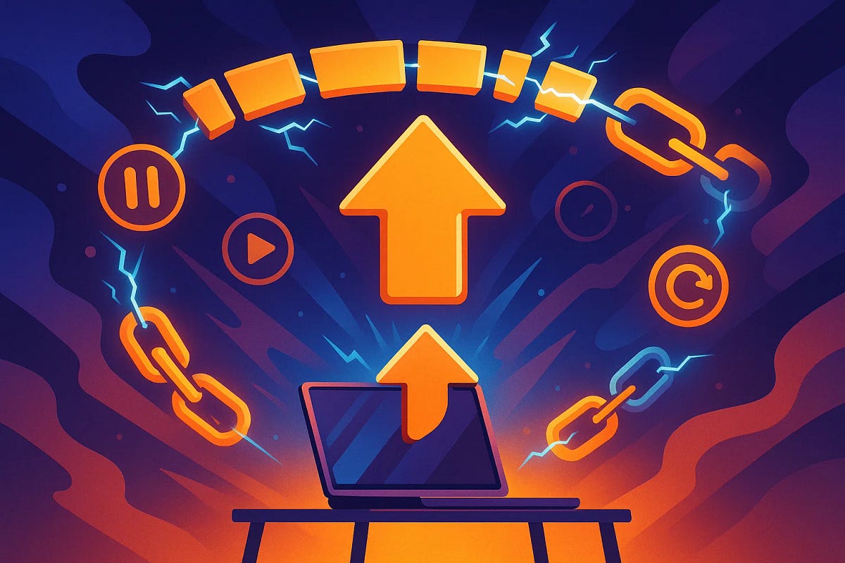 Resumable Chunked File Uploads in Pure JavaScript (Pause, Resume, Retry ...