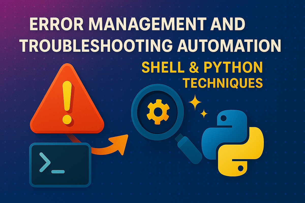 Error Management And Troubleshooting Automation Shell And Python 