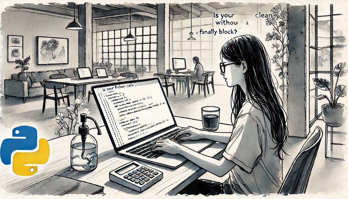 Is your Python code clean without a finally block? | by Katy | Aug ...