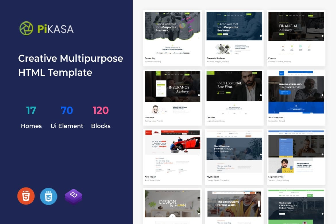 Pikasa Site Templates Web Templates | by Mosaicmystique | Medium