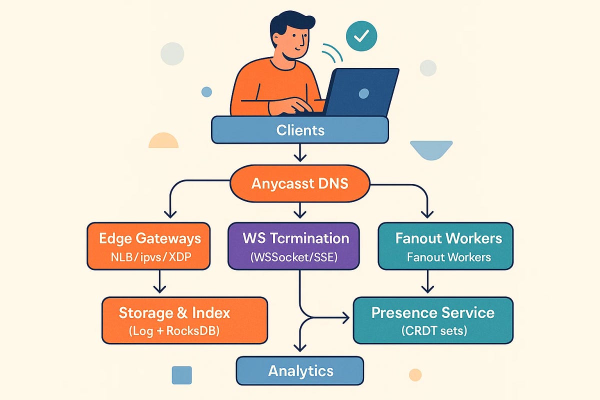 How I Designed a Real-Time Distributed Chat System with 1 Million ...