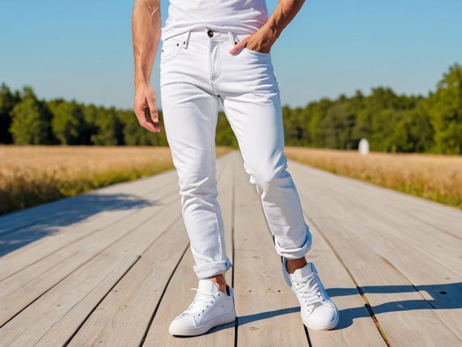 White Jean Pants | by Cataleya Sandoval | Medium