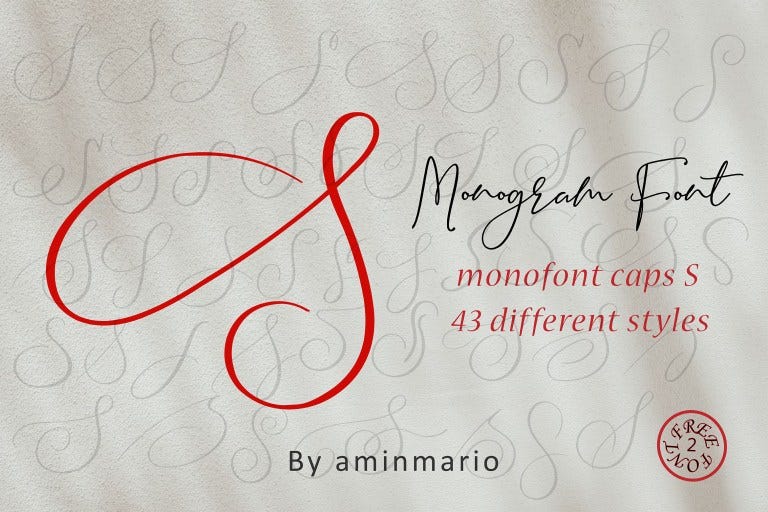 Monogram S | Monofont Caps S Font | by kaisunnan8 | Medium