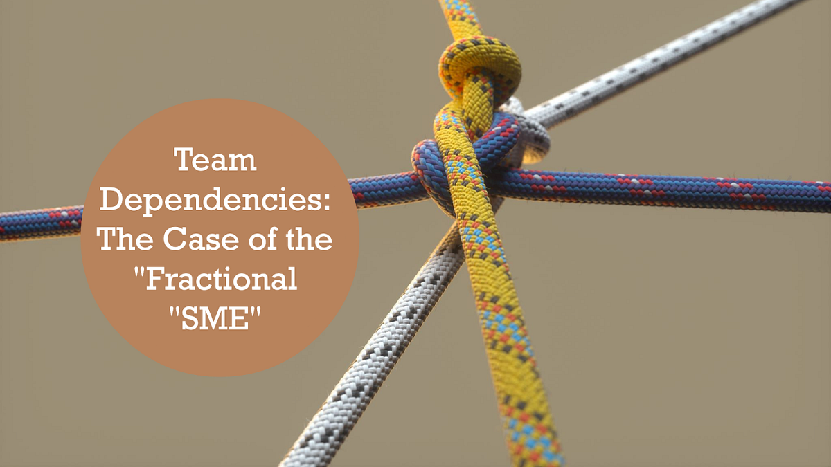 Team Dependencies: the Case of the “Fractional SME” | by Fernando Cuenca | Oct, 2024 | Medium