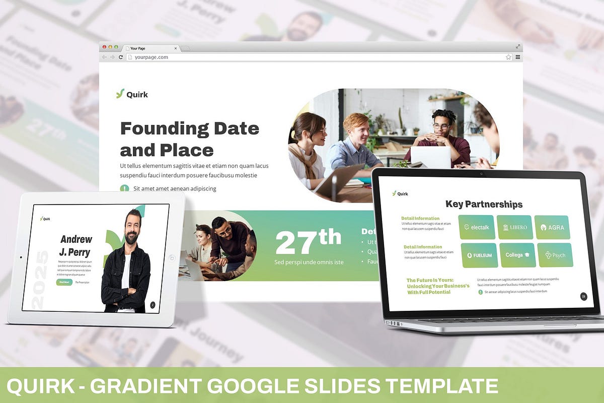 Quirk — Gradient Google Slides Template | by Vedpac1 | Oct, 2024 | Medium