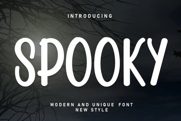 Spooky Display Font | by audrey97 | Oct, 2024 | Medium