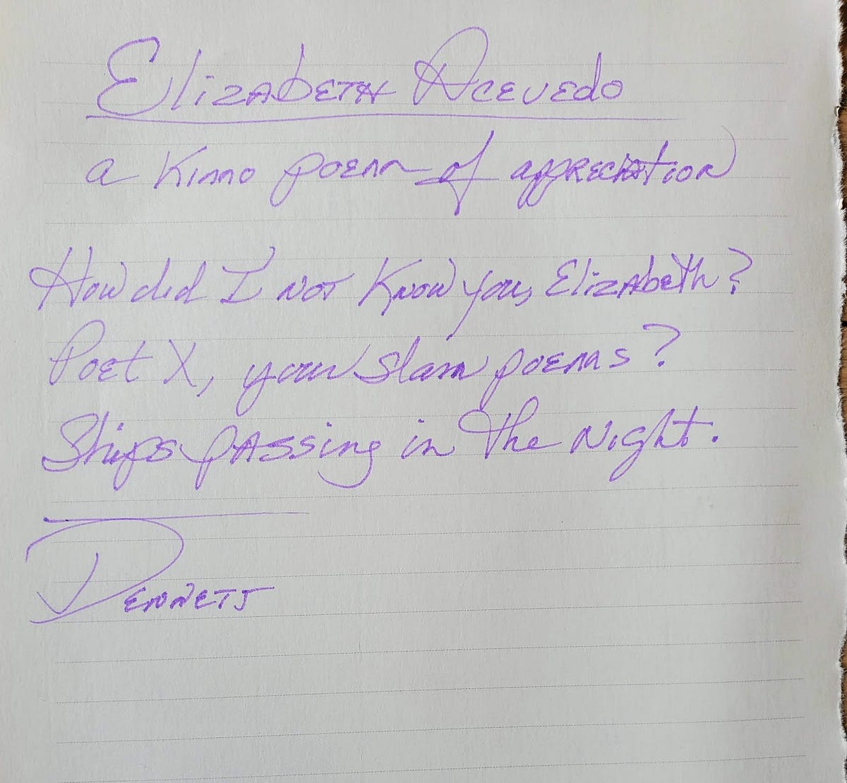 Elizabeth Acevedo - Paper Poetry - Medium