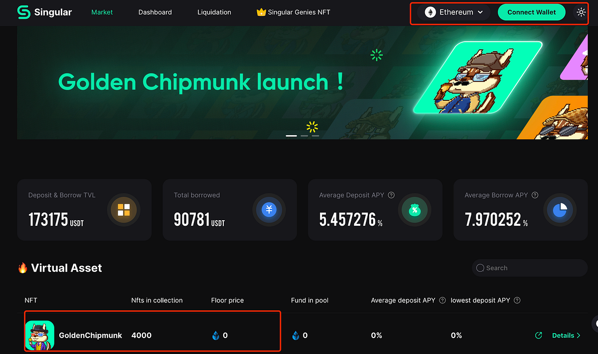 Golden Chipmunk Staking Tutorial. Singular Golden Chipmunk NFT liquidity… | by SingularLabs | Medium