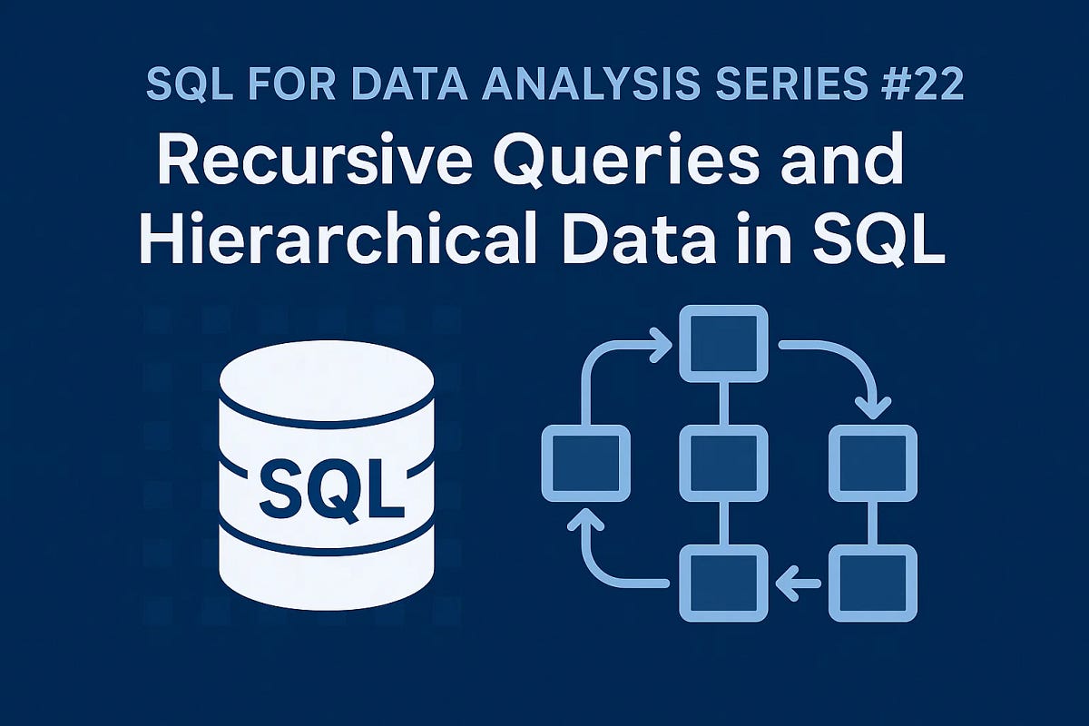 SQL for Data Analysis Series #22: Recursive Queries and Hierarchical Data in SQL | by Byte ...