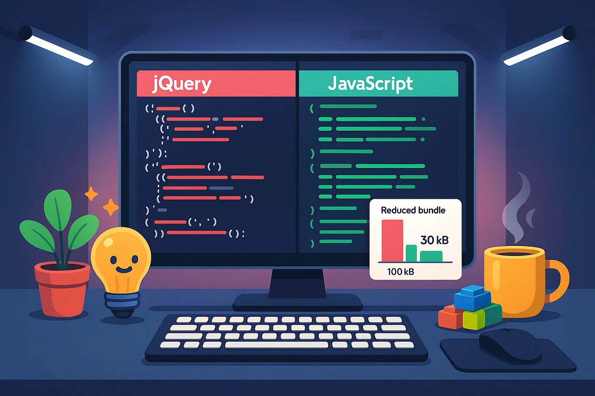 10 Modern JavaScript Tricks That Instantly Replace Your jQuery Code in 2025 | by Diya Satpute ...