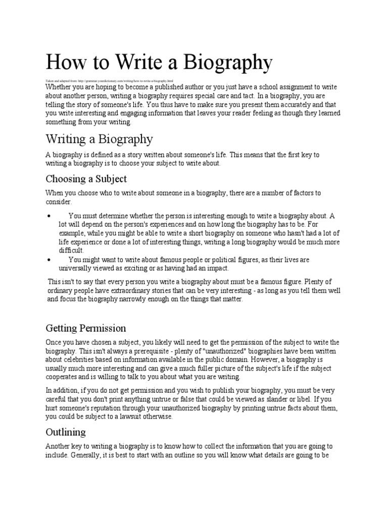 Do Biography Means You Write Life Stories? Unravel the Mystery | by ...