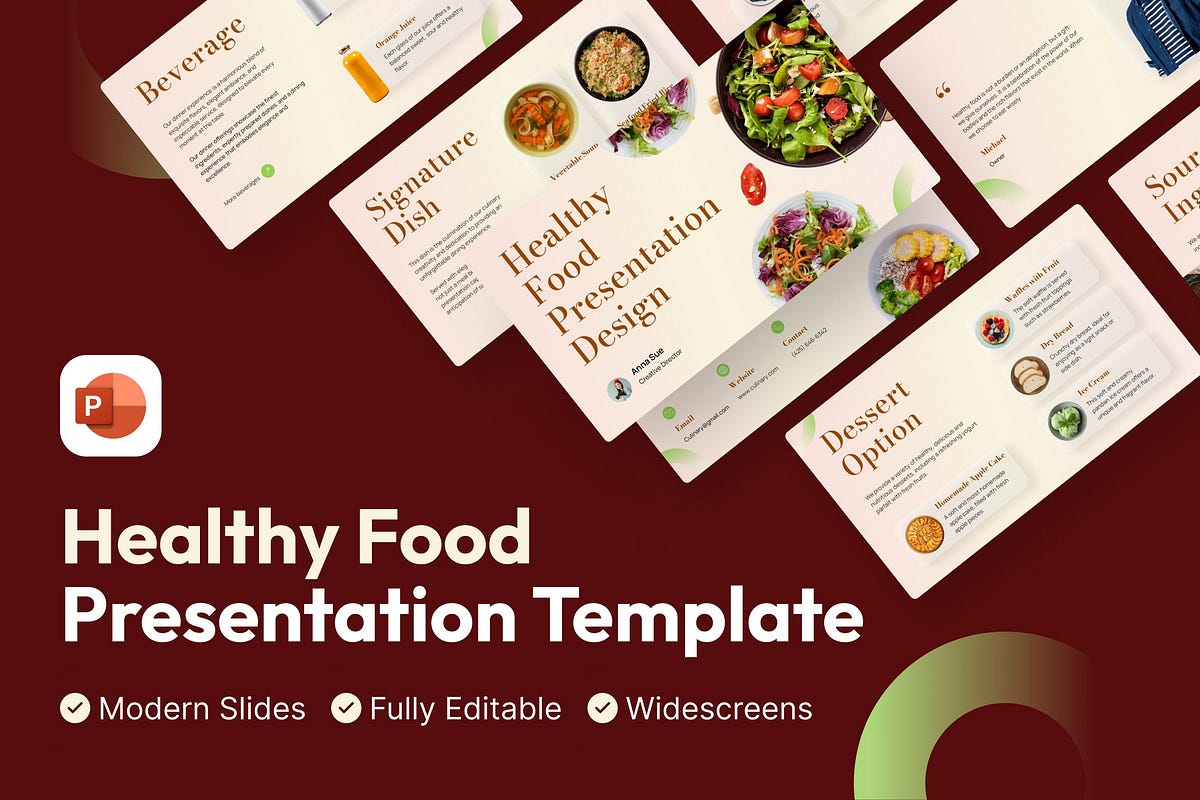 Healthy Food PowerPoint Template | by Vgwq | Sep, 2024 | Medium