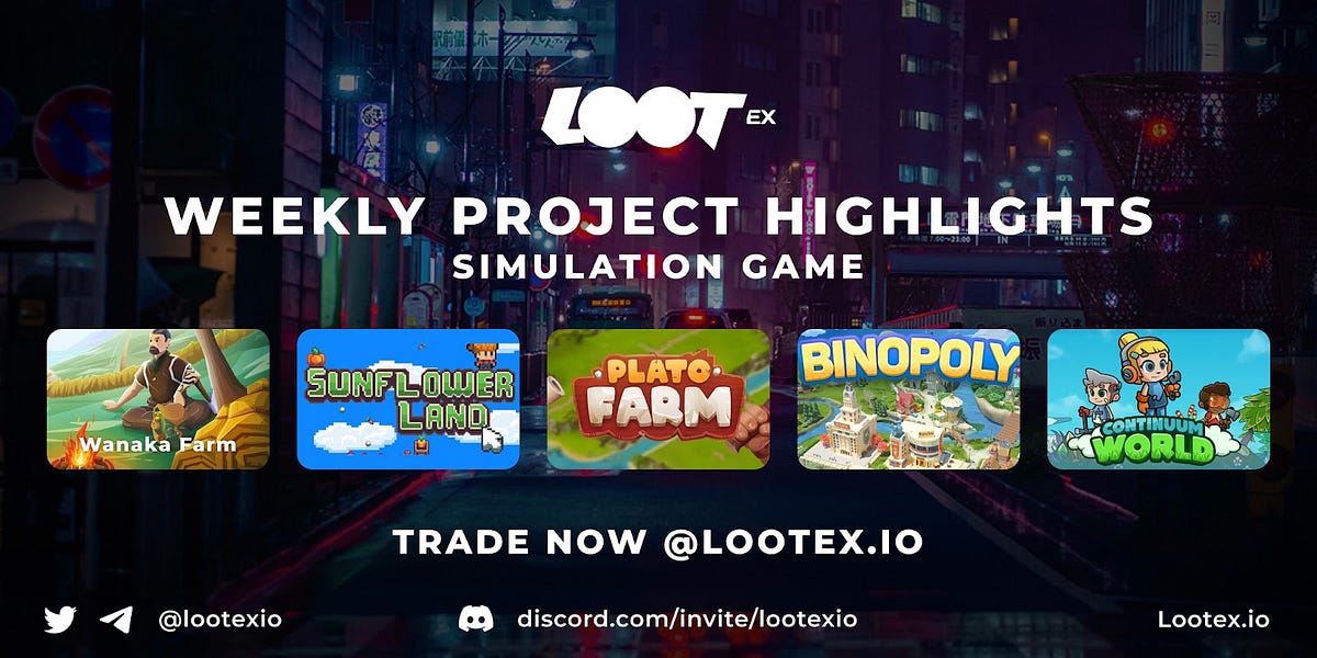 Weekly Project Highlights — Trending Simulation Games | by Lootex ...