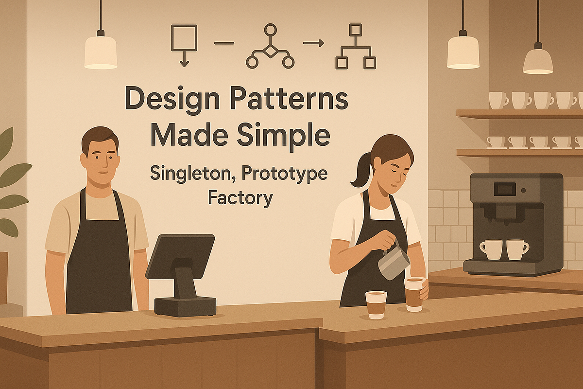 Design Patterns in a Coffee Shop: Singleton, Prototype, and Factory | by Minh Le Duc | Python in ...