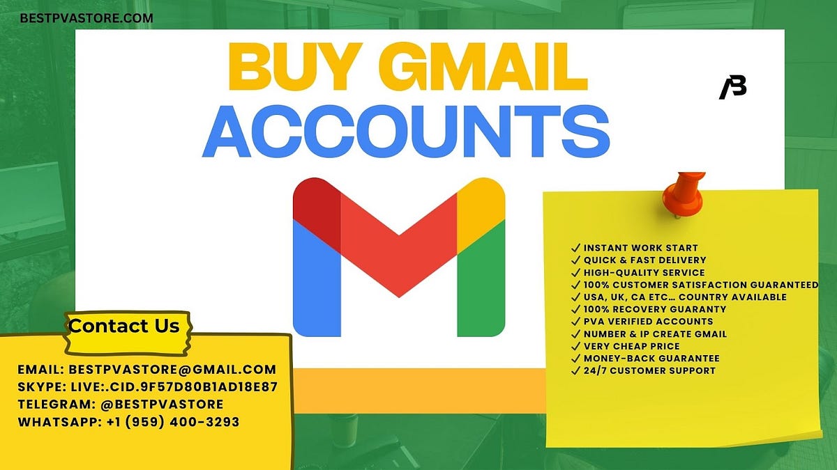 Buy Aged Gmail Accounts 2024. In today’s digital age, having a Gmail… | by Best Pva Store | Sep ...